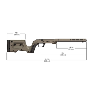 MDT XRS Chassis System - Howa 1500 - Right Hand - FDE | Uttings.co.uk